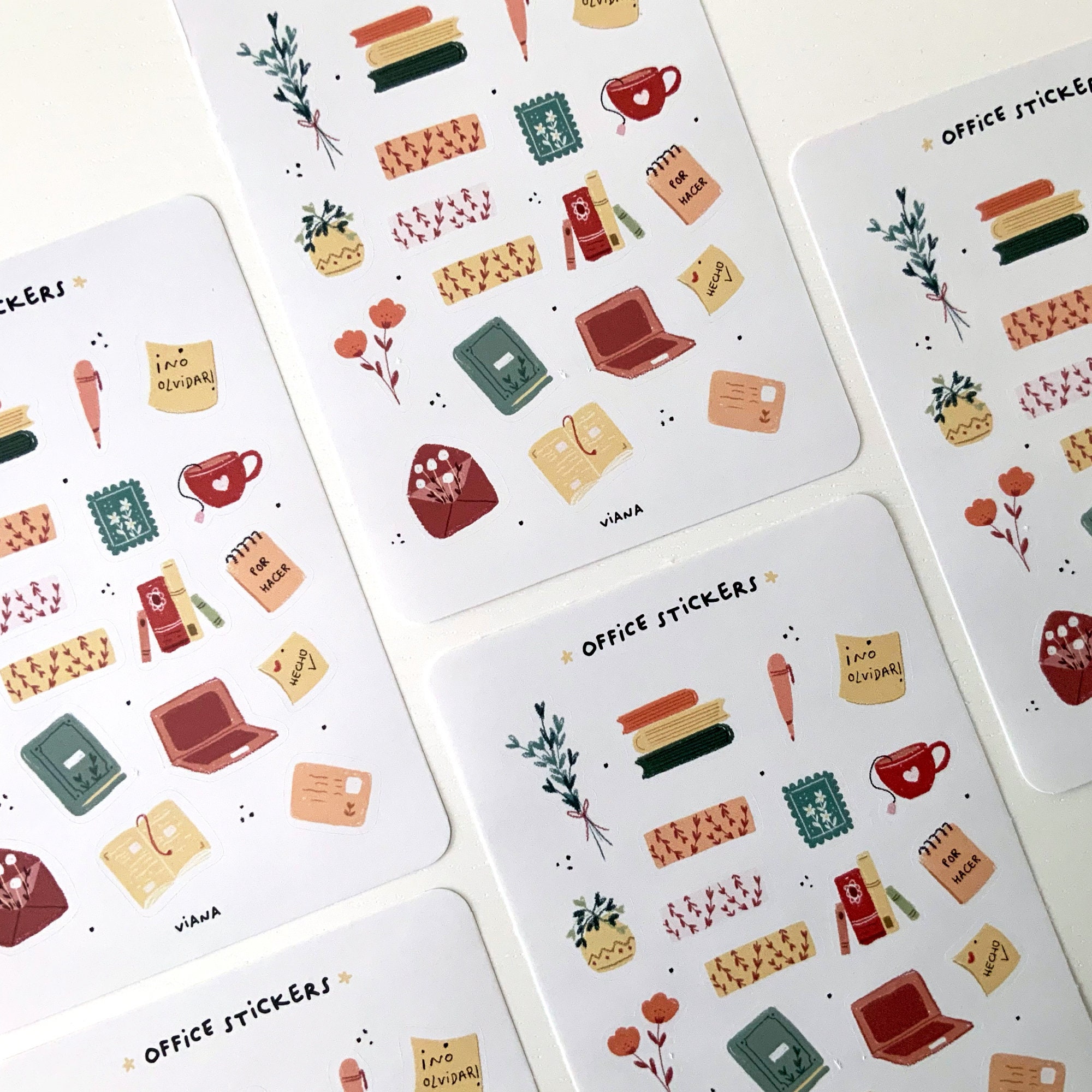 Office Sticker Sheet, Bujo Stickers, Agenda Stickers, Planner Stickers ...