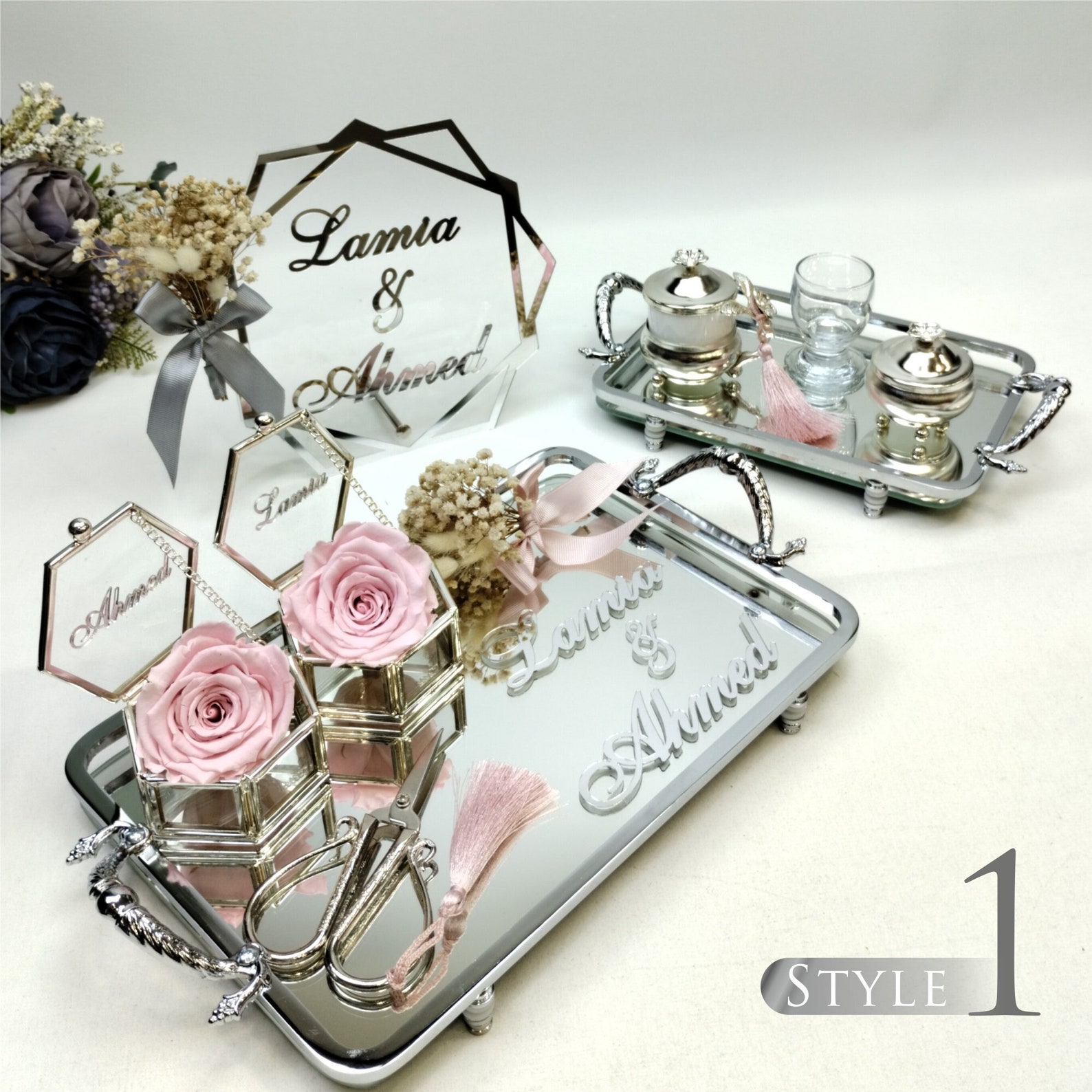 Personalized Engagement Tray Nikkah Tray Wedding Tray Customized Ring ...