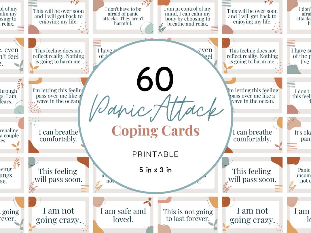 Mindfulness Affirmation Cards for Panic Relief and Mental Wellness - Etsy