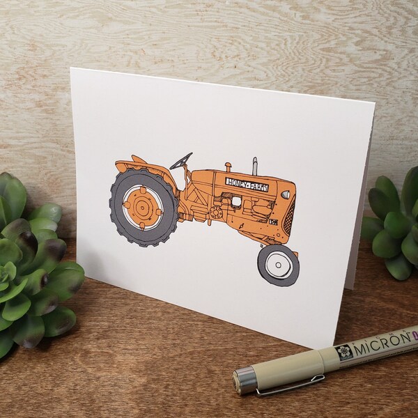 Blank Tractor Card - Etsy