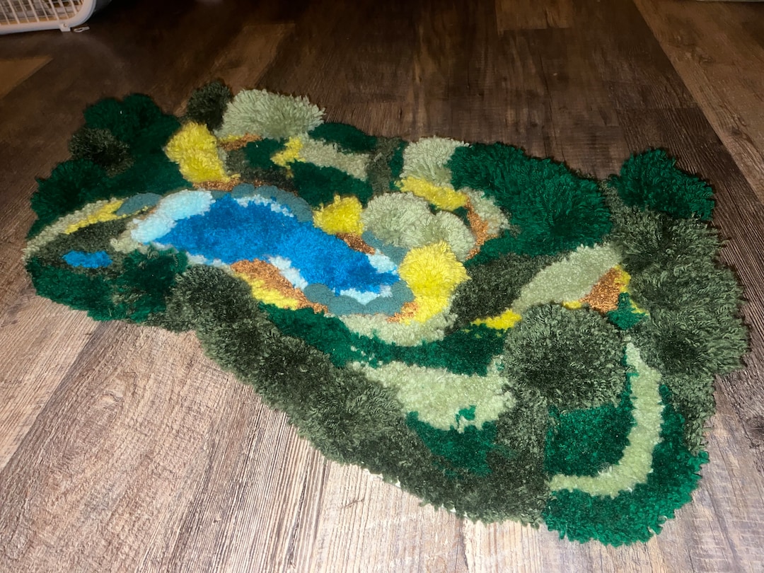 Tufted Moss Rug - Etsy