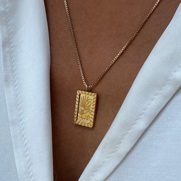 Rectangle Pendant - Etsy