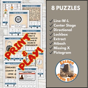 Escape the Tower of Babel: Printable Family Escape Room Game, Ether 1 ...