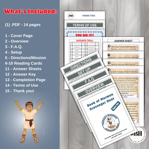Printable Book of Mormon Escape Room, Samuel's Prophecy Scavenger Hunt ...