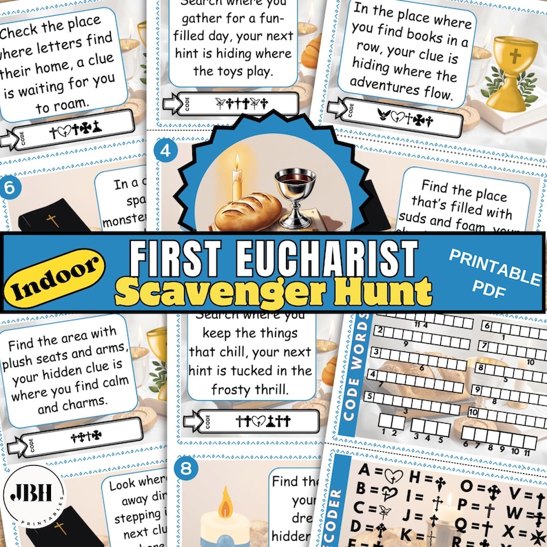 First Eucharist Scavenger Hunt: Catholic Kids Game (printable) - Etsy