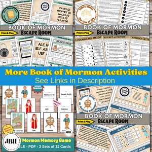 Nephi's Voyage Printable Escape Quest! Book of Mormon Adventure ...