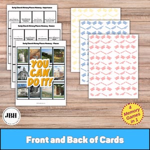 LDS Church History Memory Game: 4-in-1 Printable (PDF) - Etsy