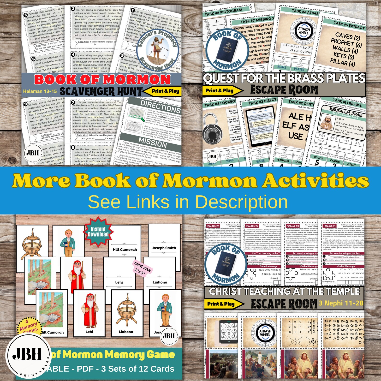 Moroni's Promise Escape Room: Family Game Night (printable PDF) - Etsy UK