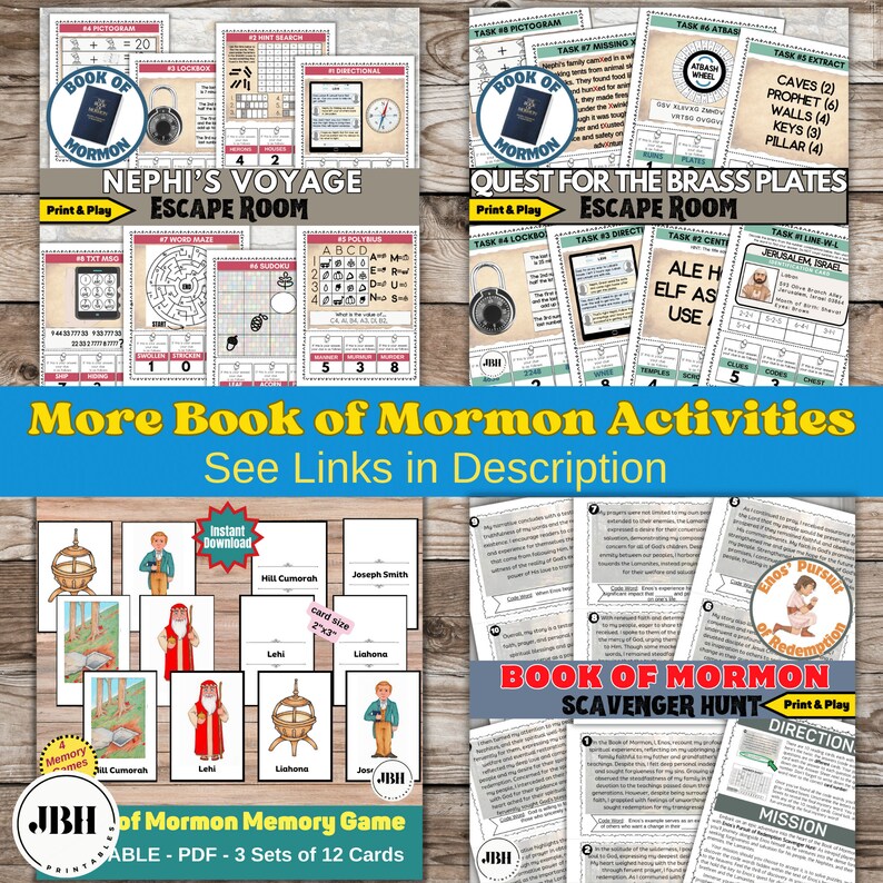 Alma's Great Escape From King Noah's Court, Printable Puzzle Adventure ...