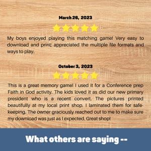 LDS Apostle Memory Game, 4 Games in 1, 12 Apostles Matching Pictures ...