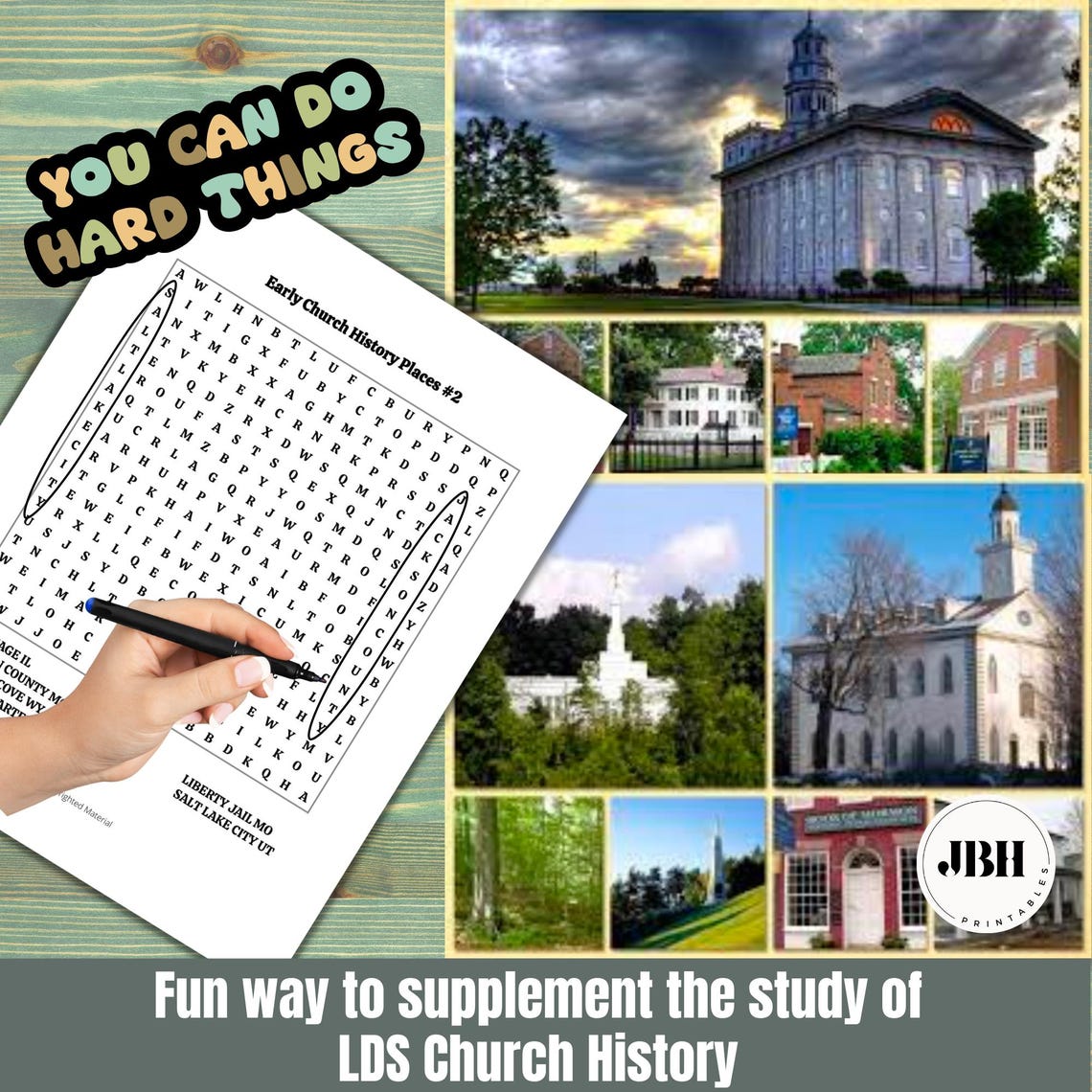 LDS Church History Word Search Puzzles: Restoration, Apostles (PDF ...