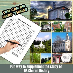 LDS Church History Word Search Puzzles: Restoration, Apostles (PDF ...