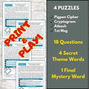 The Lost Manuscript Escape Room, Printable LDS Youth Activity, LDS ...