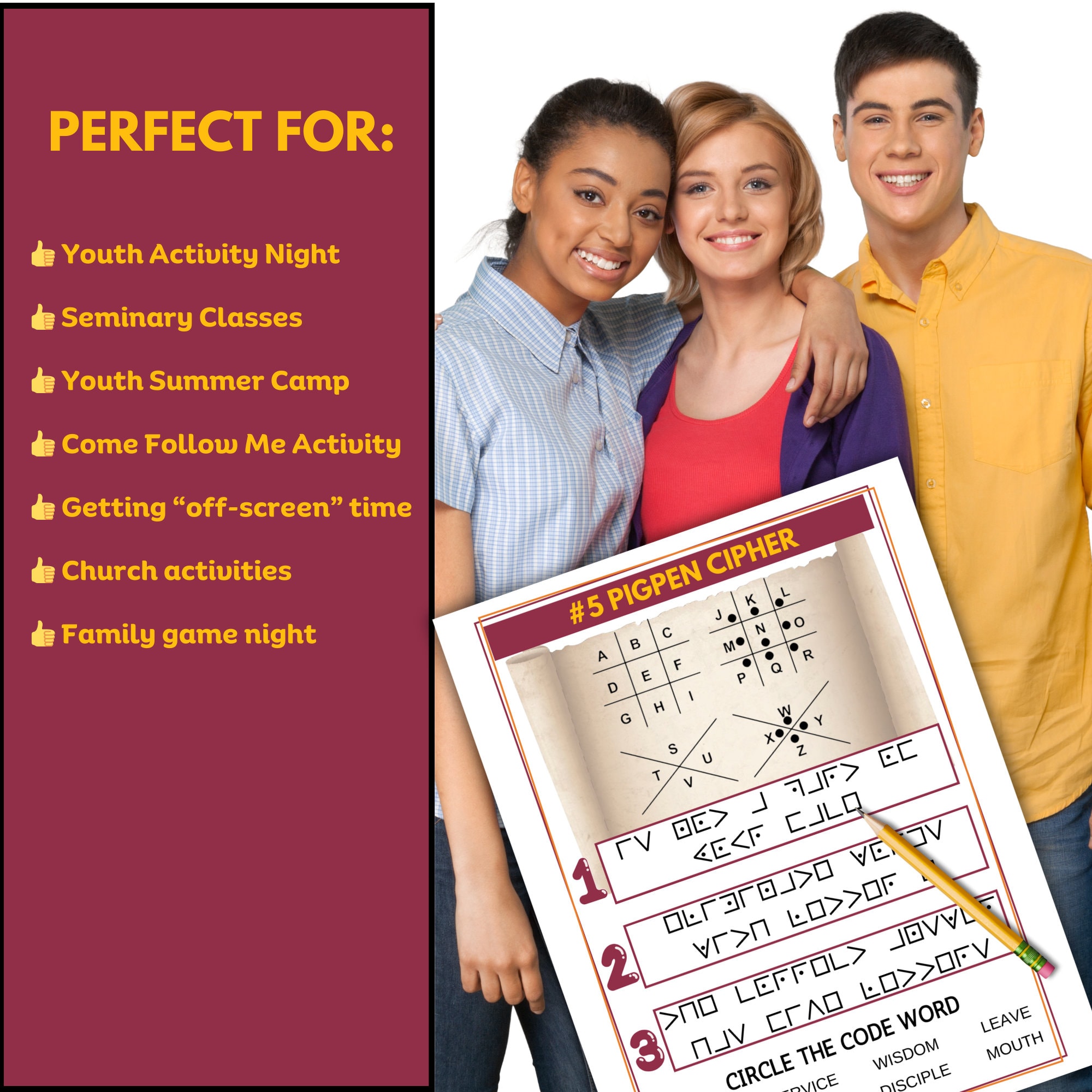 LDS Youth Escape Room: the Missing Scrolls Printable Activity (PDF) - Etsy
