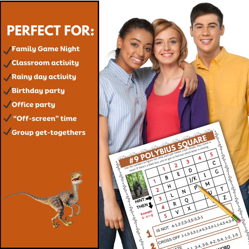 Printable Escape Room, Jurassic Jungle Adventure, Fun Family Game Night ...