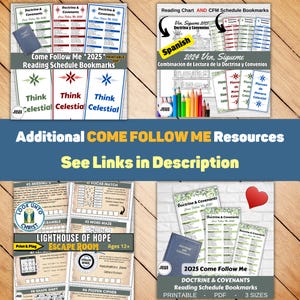 Ven Sigueme 2025 Spanish Reading Schedule Bookmarks for Come Follow Me ...