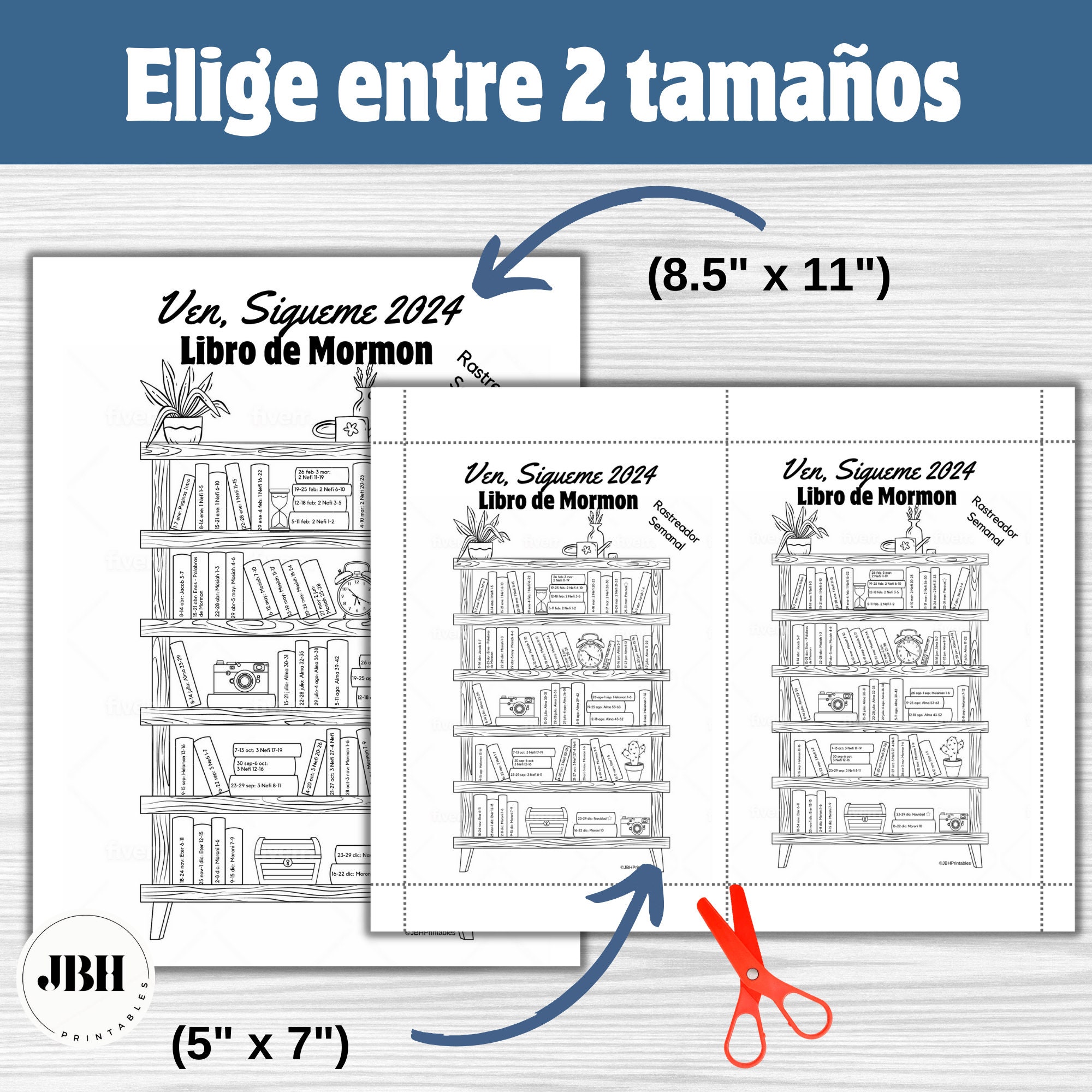 SPANISH 2024 Come Follow Me Weekly Reading Tracker, Engaging Spanish ...