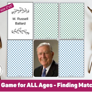 LDS Memory Game 4 Games in 1 12 Apostles Matching - Etsy