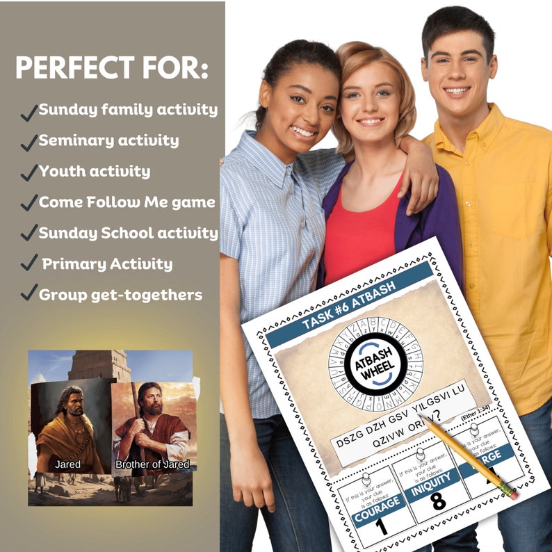 Escape the Tower of Babel: Printable Family Escape Room Game, Ether 1 ...