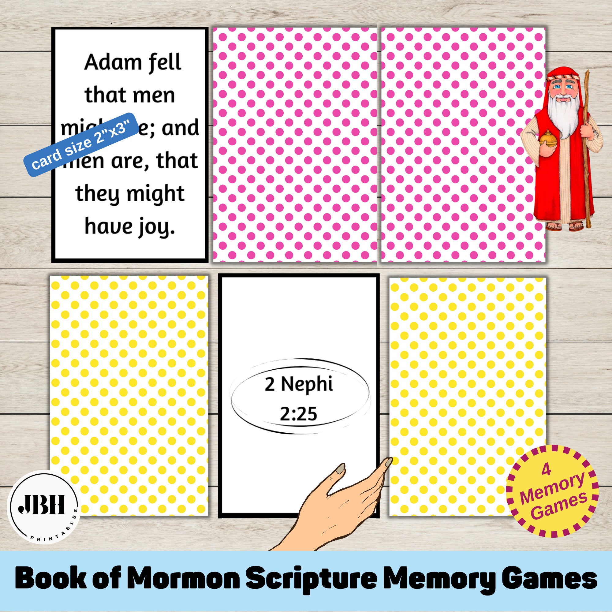 Book of Mormon Memory Games for Come Follow Me 2024, LDS Scripture Fun ...