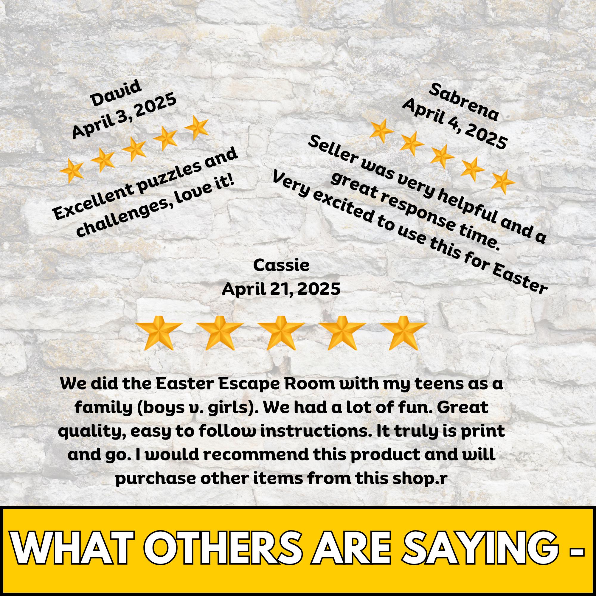 The Empty Tomb Escape Room, Christian Easter Activity, Printable ...
