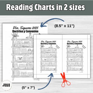 2025 SPANISH Come Follow Me Reading Tracker Bookshelf and Bookmarks ...