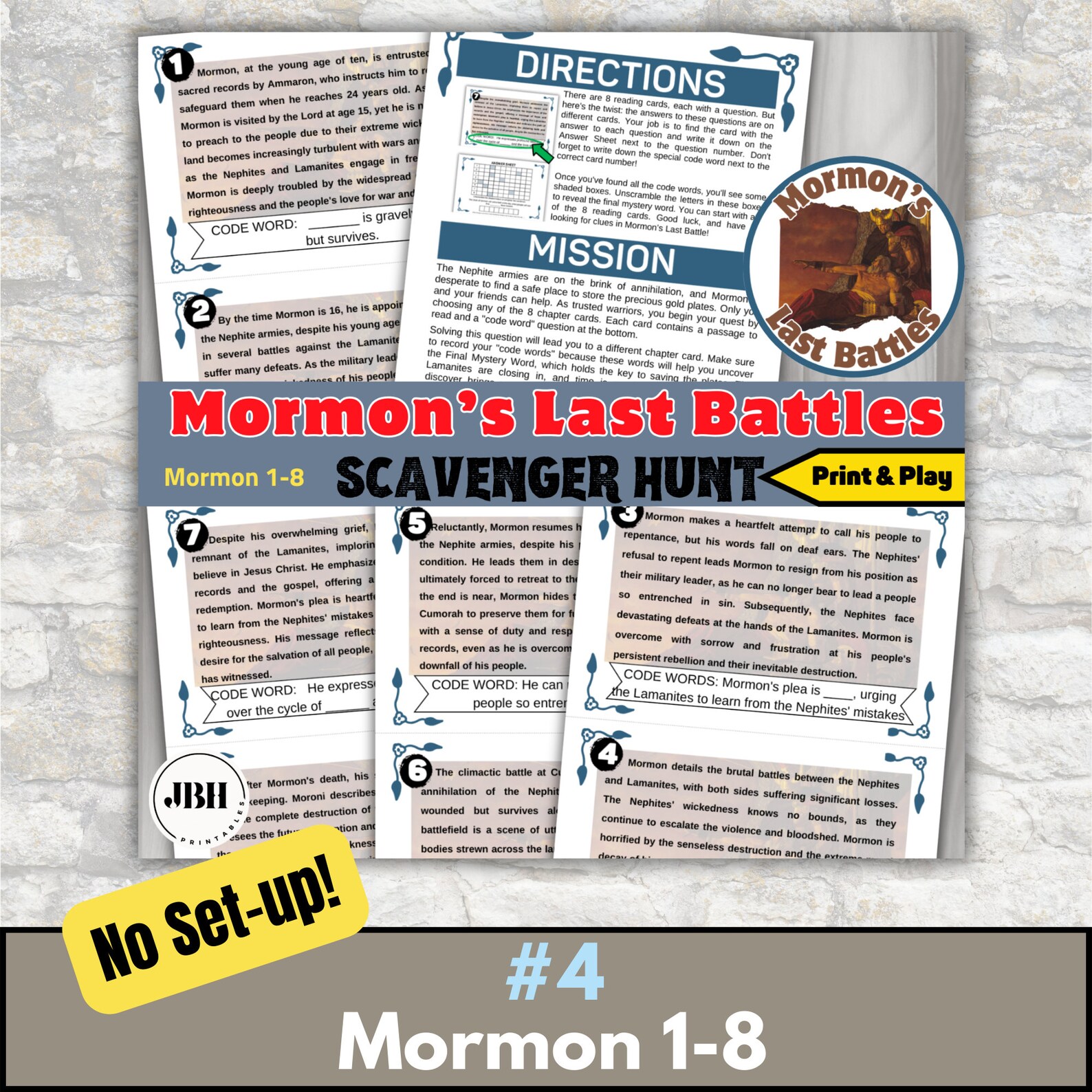 Book of Mormon Escape Room Bundle: Family Scripture Games (PDF) - Etsy