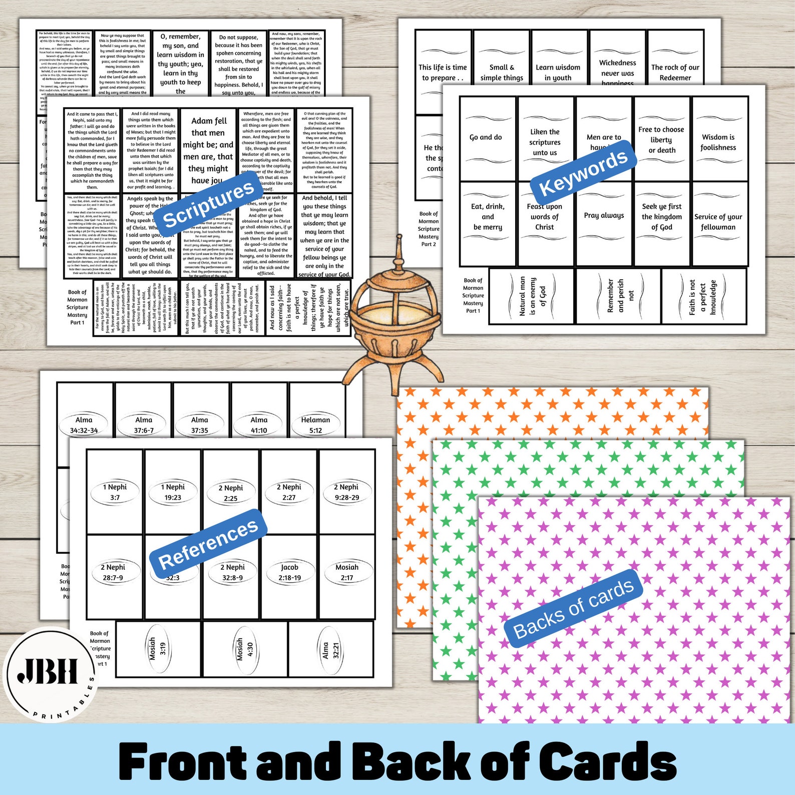 Book of Mormon Memory Games for Come Follow Me 2024, LDS Scripture Fun ...