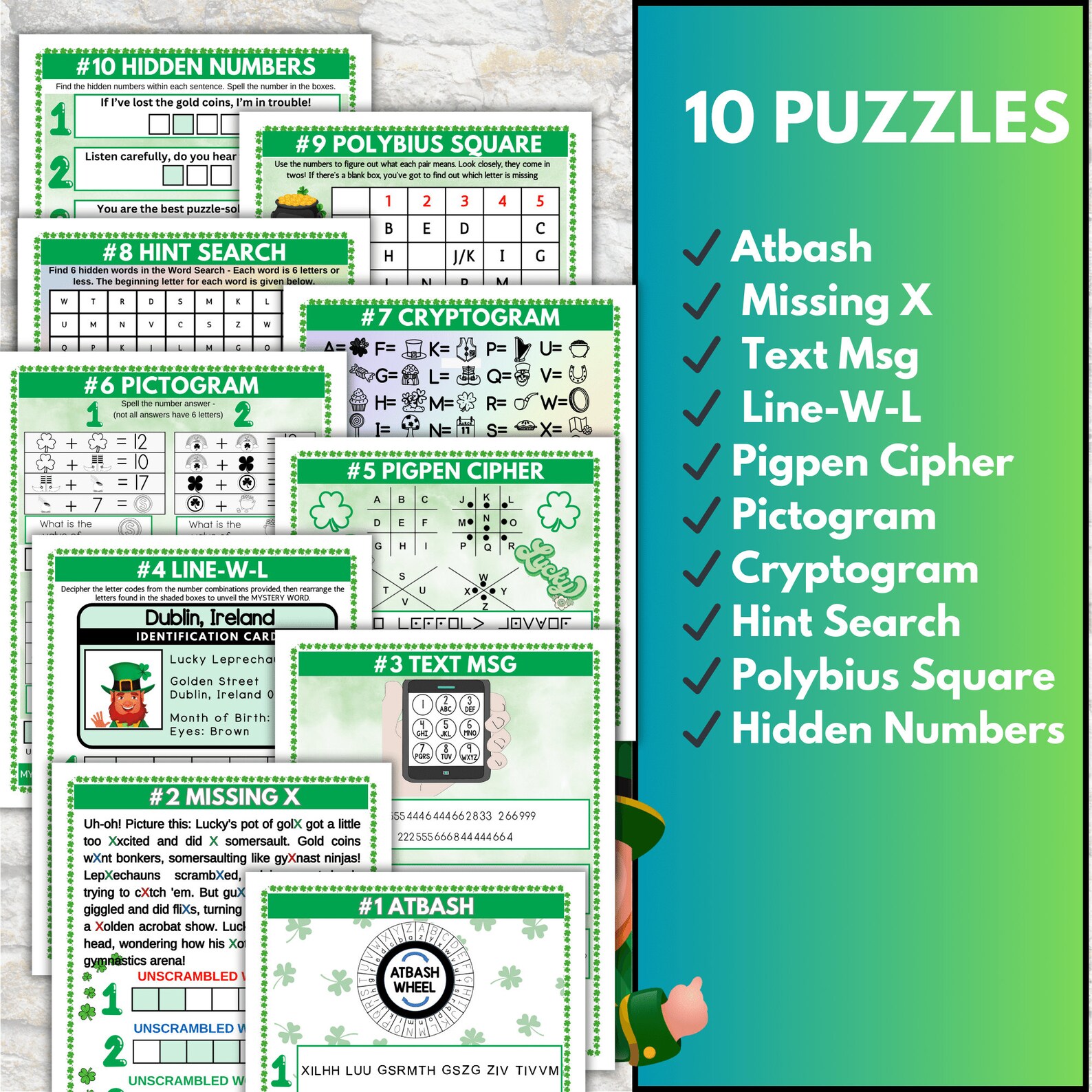 Printable Leprechaun Escape Room: St. Patrick's Day Game (PDF) - Etsy