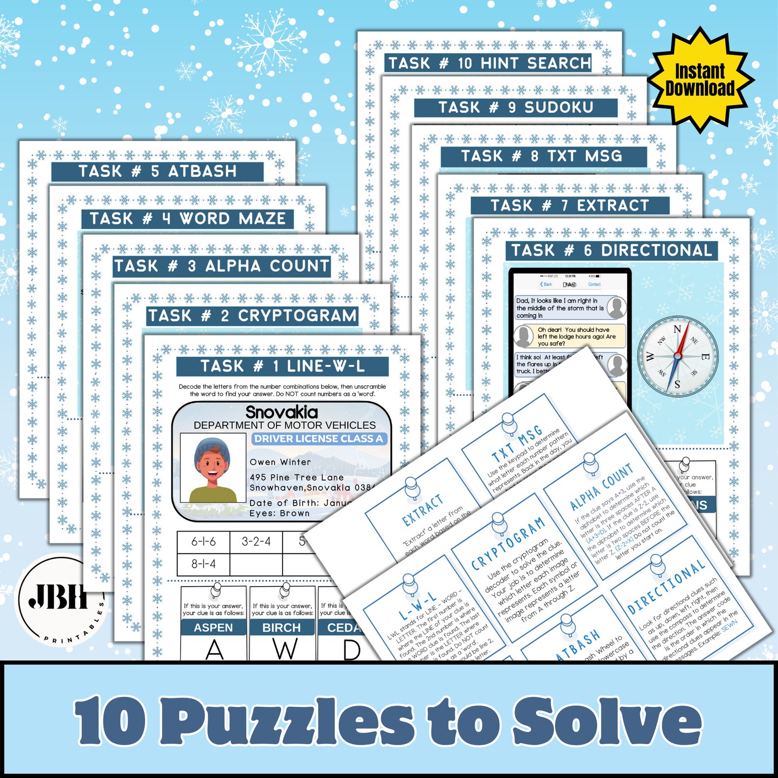 Avalanche Lodge Escape Room Game for Kids (printable PDF) - Etsy