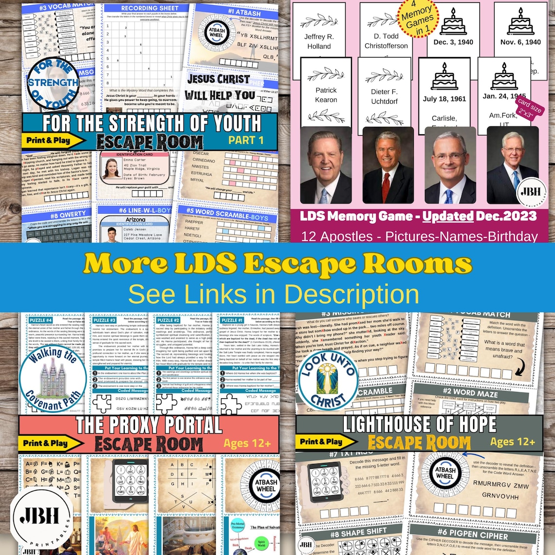 Family Proclamation Escape Room: LDS Primary, Youth Activity (printable ...
