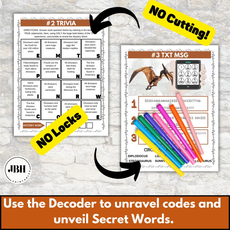 Printable Escape Room, Jurassic Jungle Adventure, Fun Family Game Night ...