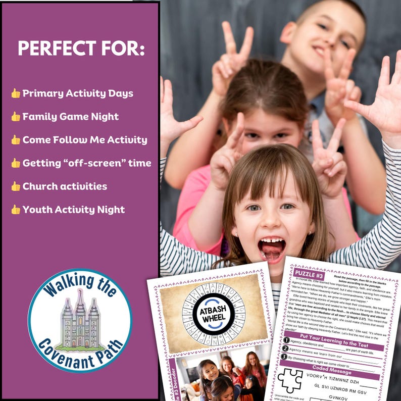 Covenant Path Escape Room: LDS Temple & Plan of Salvation (printable ...