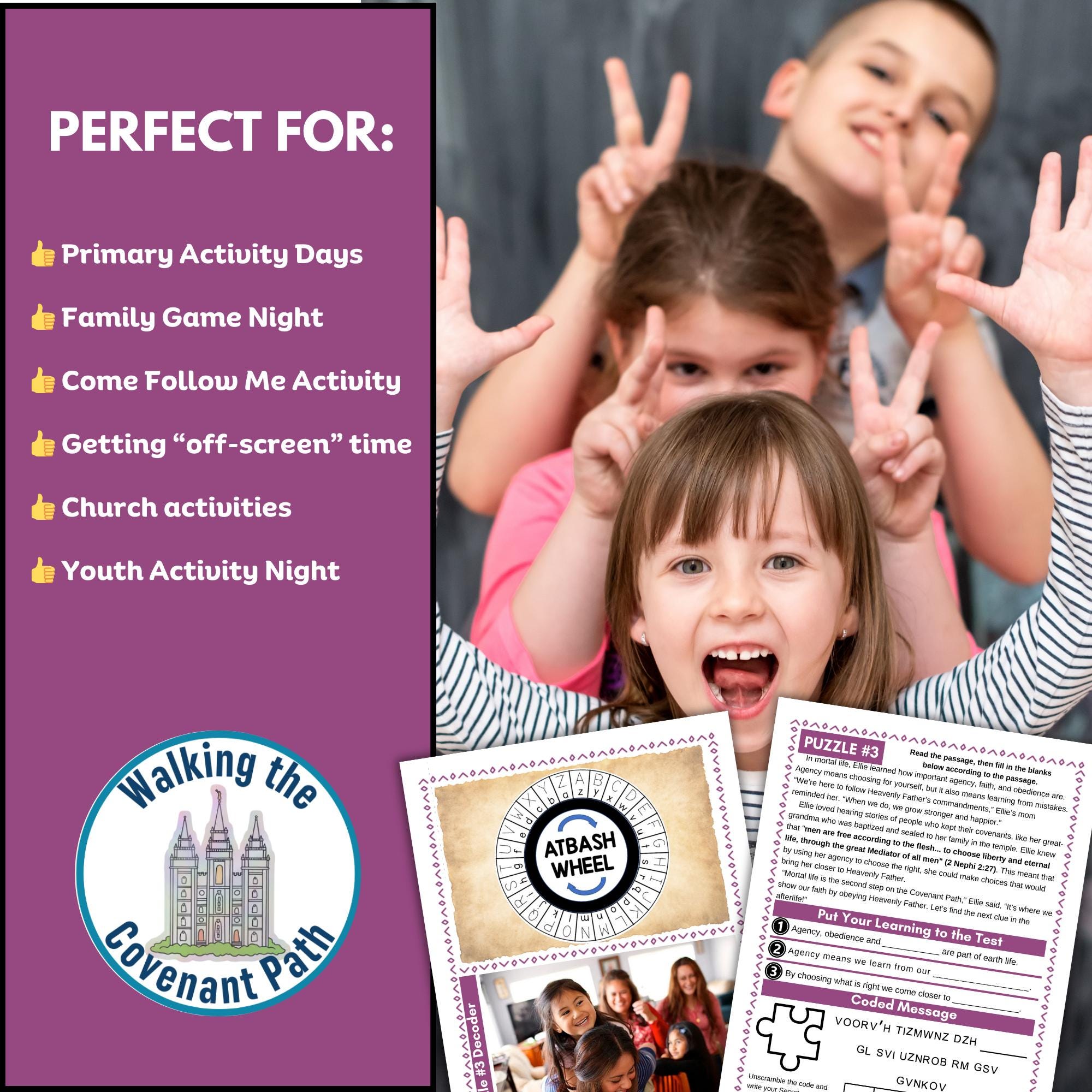 Covenant Path Escape Room: LDS Temple & Plan of Salvation (printable ...