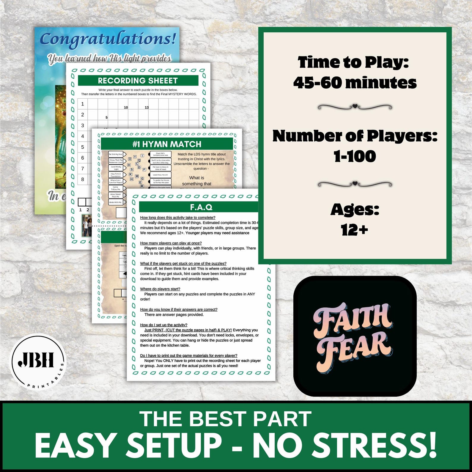 Tree of Trust LDS Escape Room, 2025 Youth Theme Printable Game, Look ...