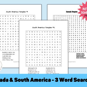 LDS Temple Word Search: 21 Puzzle Games (digital Download) - Etsy
