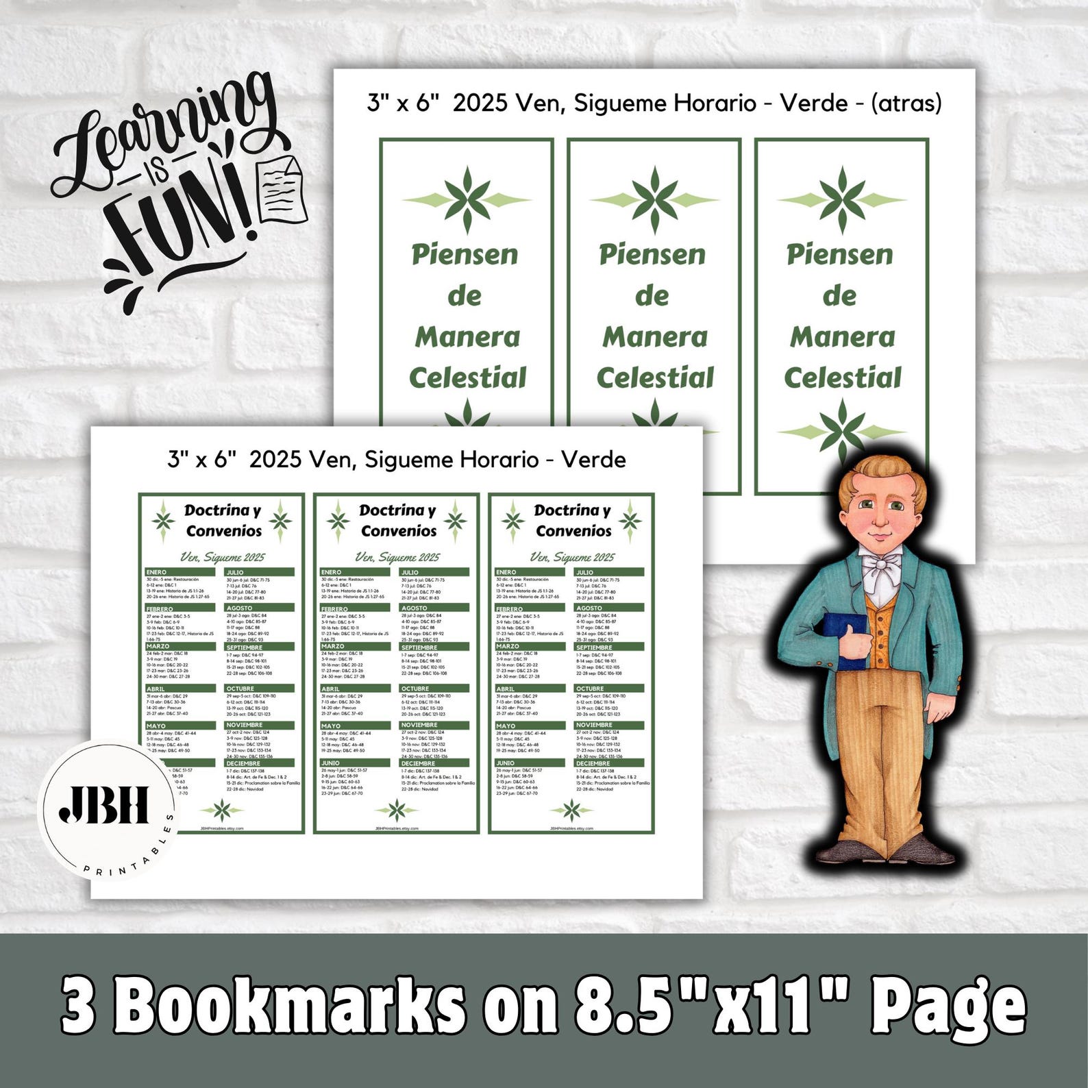 Ven Sigueme 2025 Spanish Reading Schedule Bookmarks for Come Follow Me ...