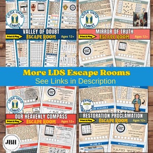 Tree of Trust LDS Escape Room, 2025 Youth Theme Printable Game, Look ...