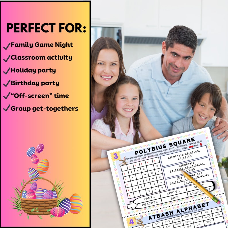 Easter Treats Mini Escape Room for Kids 6-8: 4 Puzzles & QR Code Fun ...