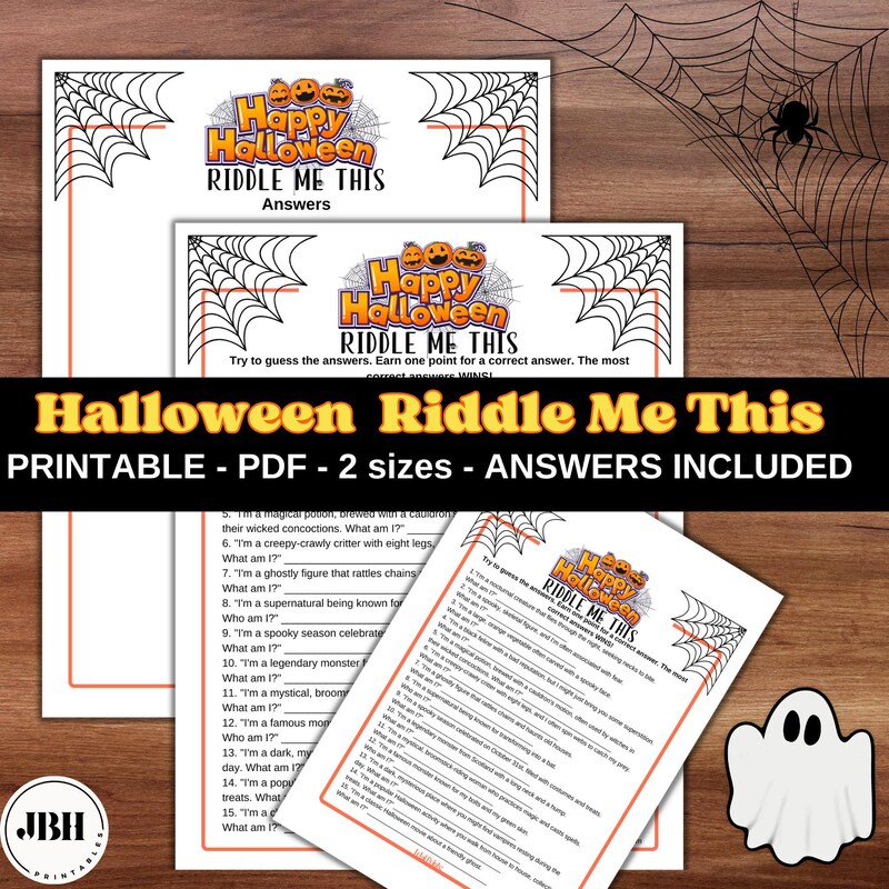 Riddle Me This Halloween - Etsy