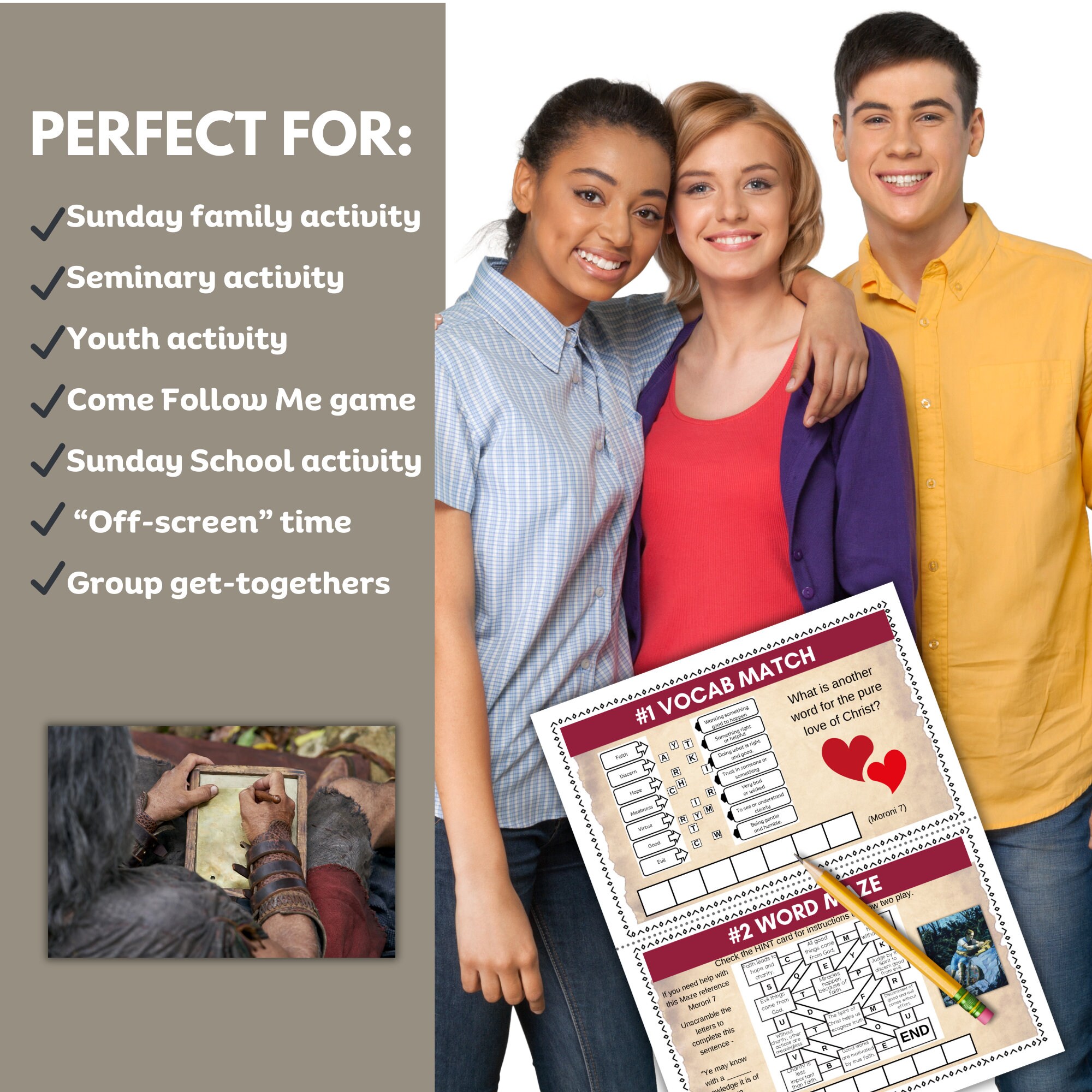 Moroni's Promise Escape Room: Family Game Night (printable PDF) - Etsy UK