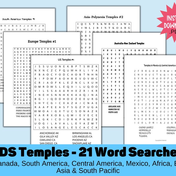 Lds Temple Puzzles - Etsy