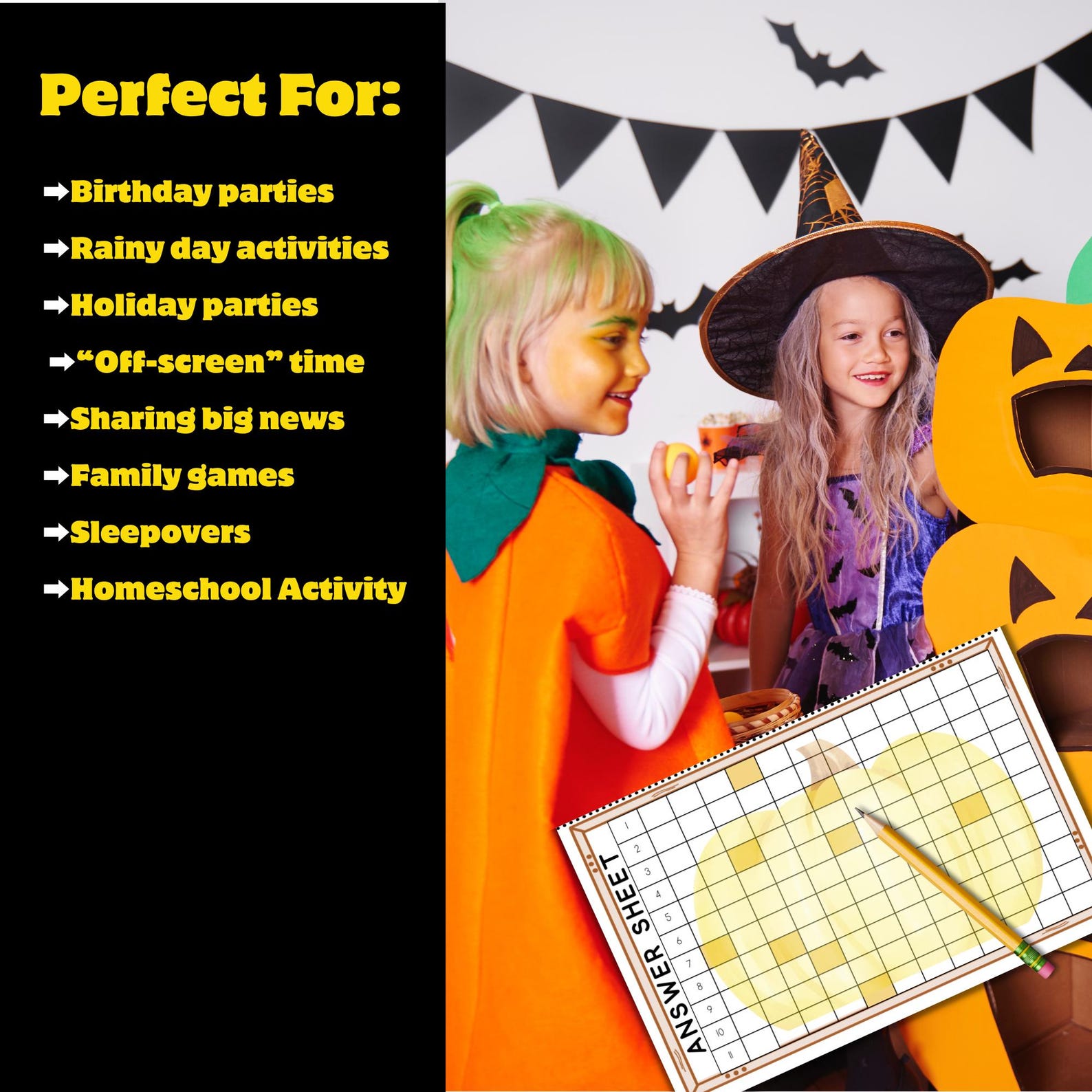 Kids Halloween Scavenger Hunt Find the Haunted Pumpkin, Printable ...