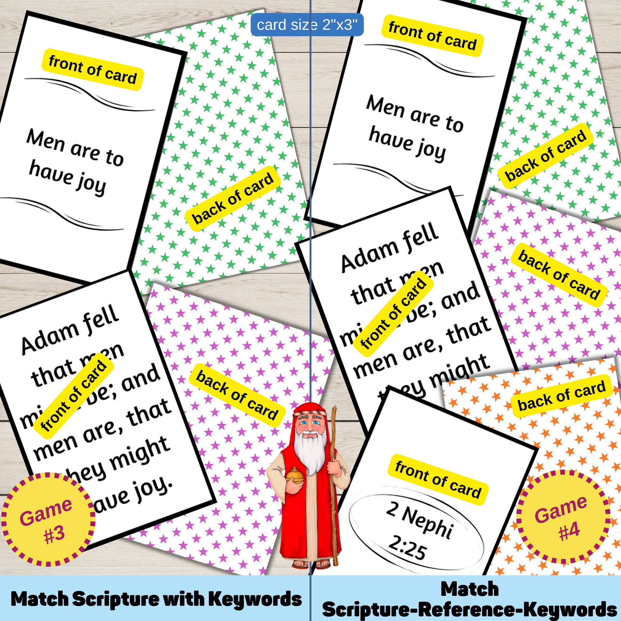 Book of Mormon Memory Games for Come Follow Me 2024, LDS Scripture Fun ...