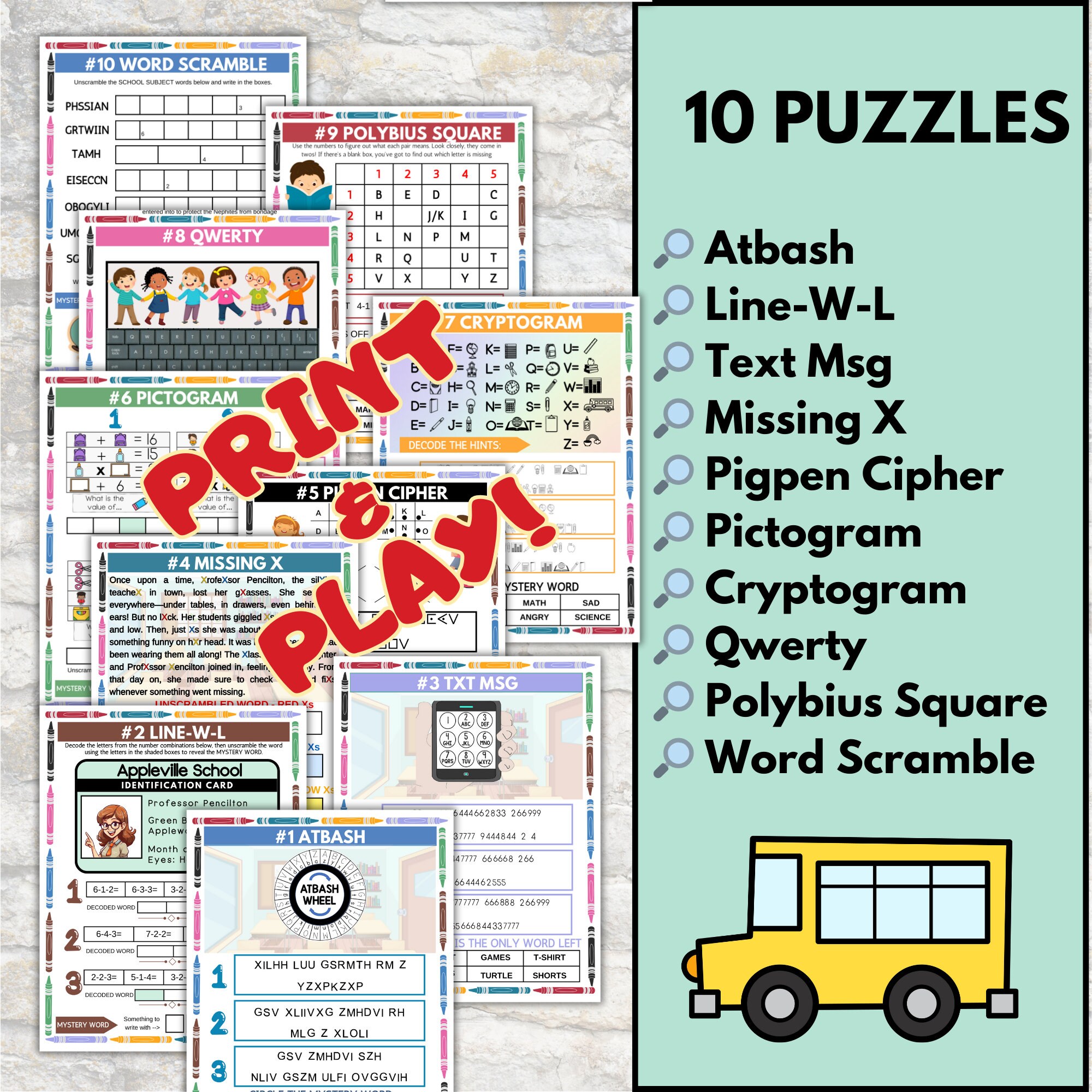 Missing Homework Mystery Escape Room, Fun Family Game Night Activity ...