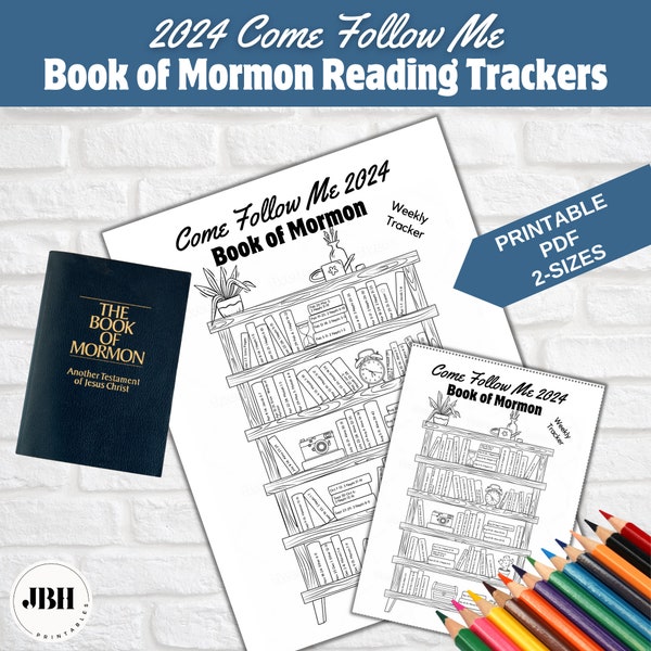 Reading Chart Book of Mormon - Etsy