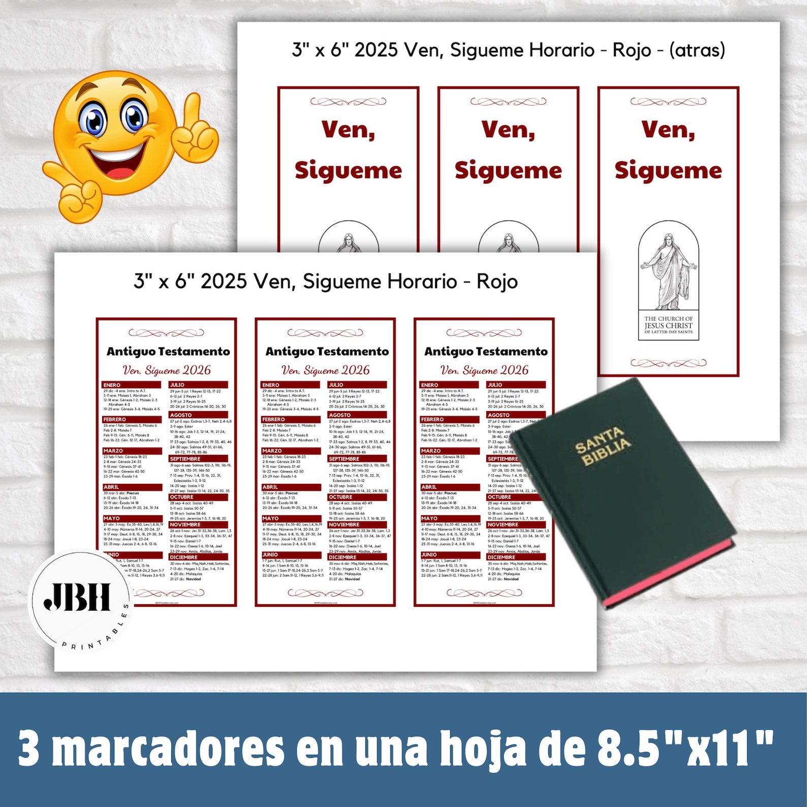 Marcadores De Lectura Ven, Sígueme 2026 Antiguo Testamento, Come Follow ...