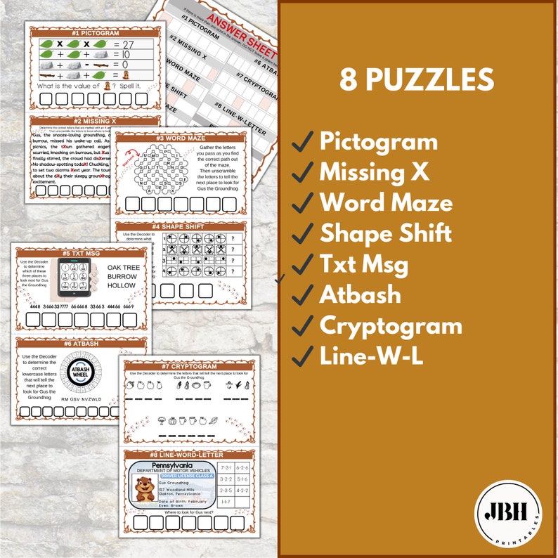 Groundhog Day Escape Room: Rescue Gus - Family Fun (PDF) - Etsy