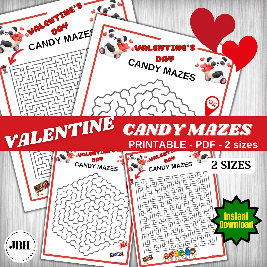 Valentine's Maze Adventure: Sweet Candy Challenge, Valentine's Day ...