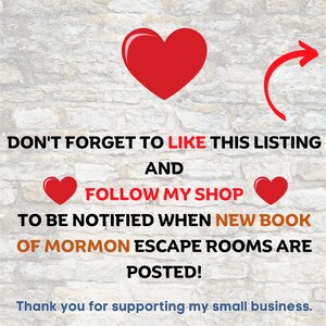 Nehor's Lies Escape Room Printable, Fun for Family & Seminary, Book of ...